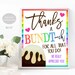 Bundt Cake Sign, Thanks a Bundtch for All You Do, School Pto Pta Thank ...