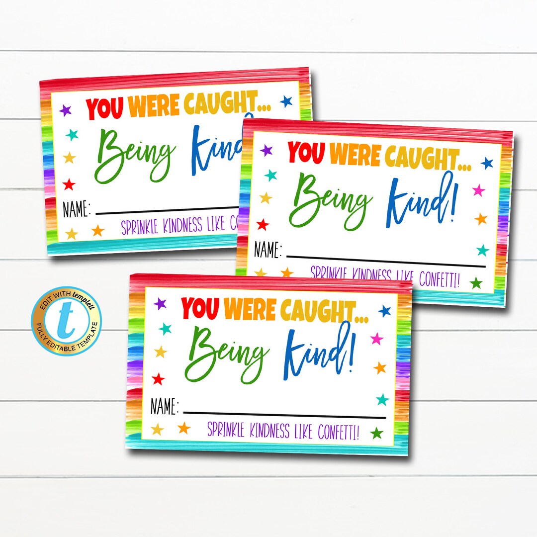 Printable Kindness Cards, Kindness Week Idea, Diversity Inclusion ...