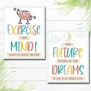 School Health Posters, INSTANT DOWNLOAD, Health Room Office Posters ...