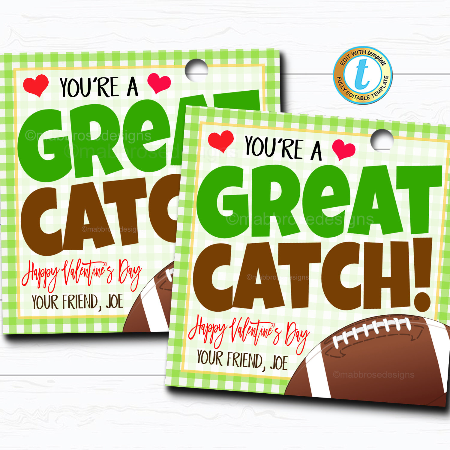 Football Valentines Boy Sports Ball Valentine Card Gift - Etsy