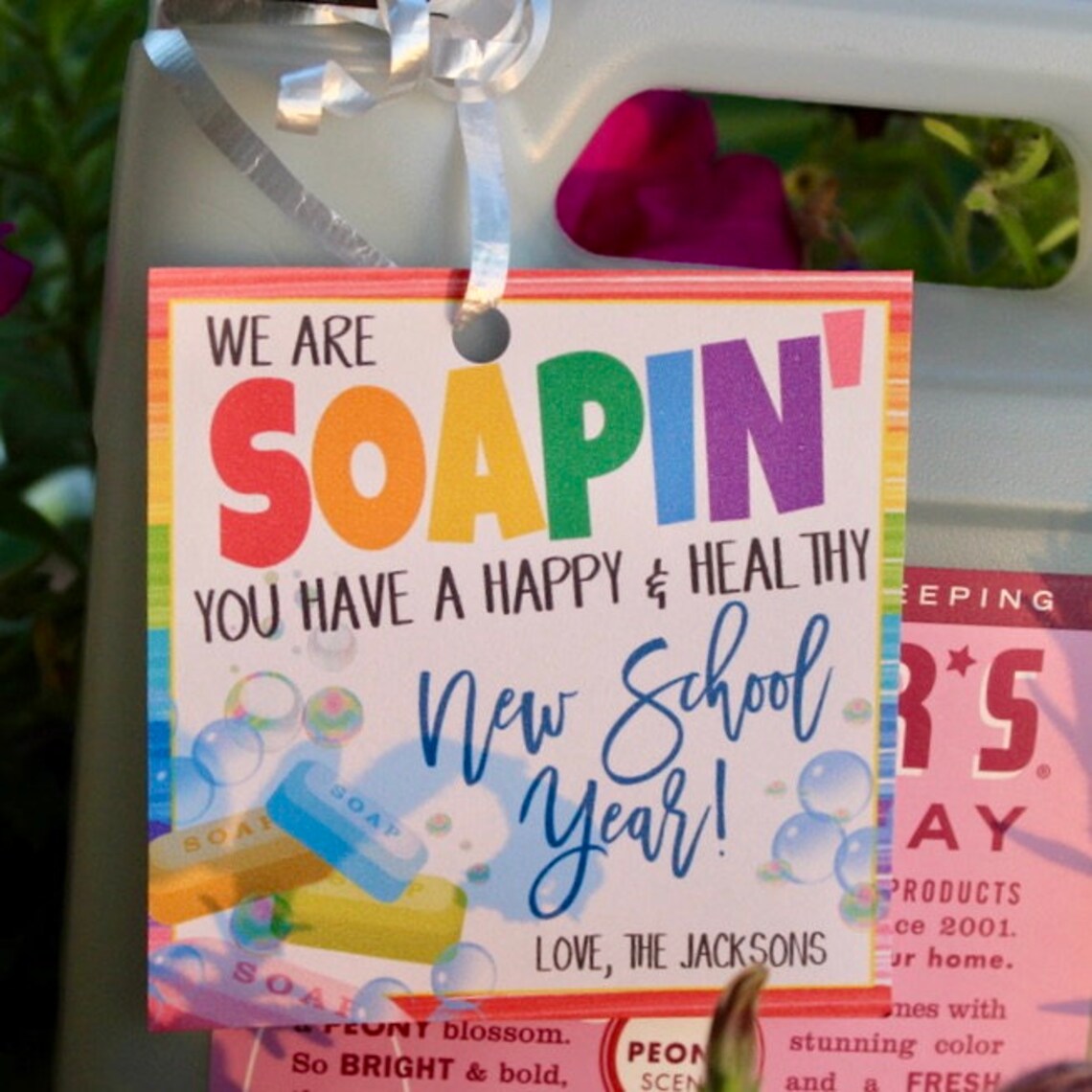 Back to School Soap Gift Tag New School Year Teacher Staff - Etsy