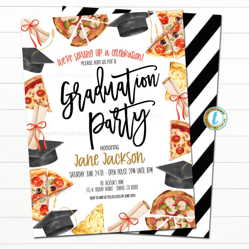 Graduation Pizza - Etsy