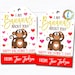 Valentine Banana Gift Tags, Fruit Treat Label, Bananas About You ...