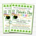 St. Patricks Day Fundraiser Flyer, Shamrock Rainbow Spring Event ...