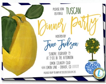 Italian Summer Invitation - Etsy