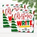Christmas Pencil Gift Tags, Hope Your Christmas is Just Write Gift Tag ...