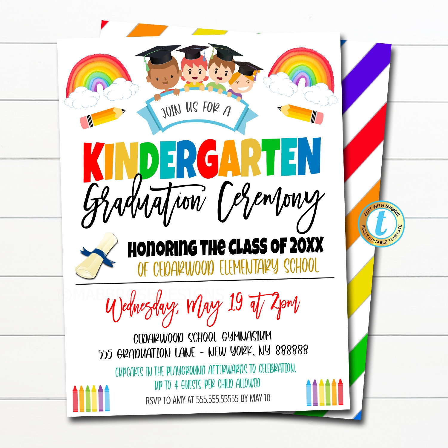 Elementary Graduation Program Template