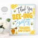 Bee Theme Teacher Appreciation Sign, Honey Bee Thank You Sign, Staff ...