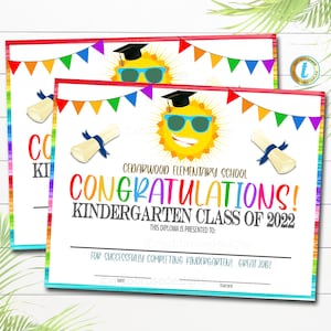 Future is so Bright Graduation Set, Invite Printable Kindergarten ...