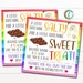 Chocolate Popcorn Gift Tag, Teacher Staff Employee School Appreciation ...