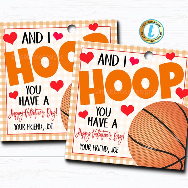 Basketball Valentine - Etsy