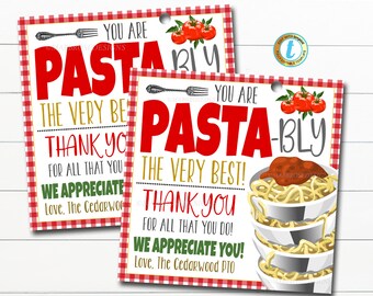 Teacher Italian Dinner Appreciation Invitation - Etsy
