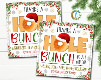 Teacher Bagel Thank You - Etsy