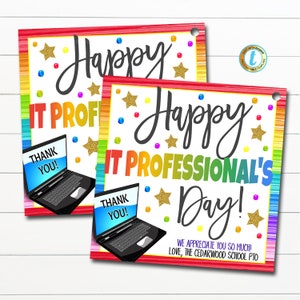 IT Professional's Day Appreciation Gift Tag, Computer Technology Worker ...