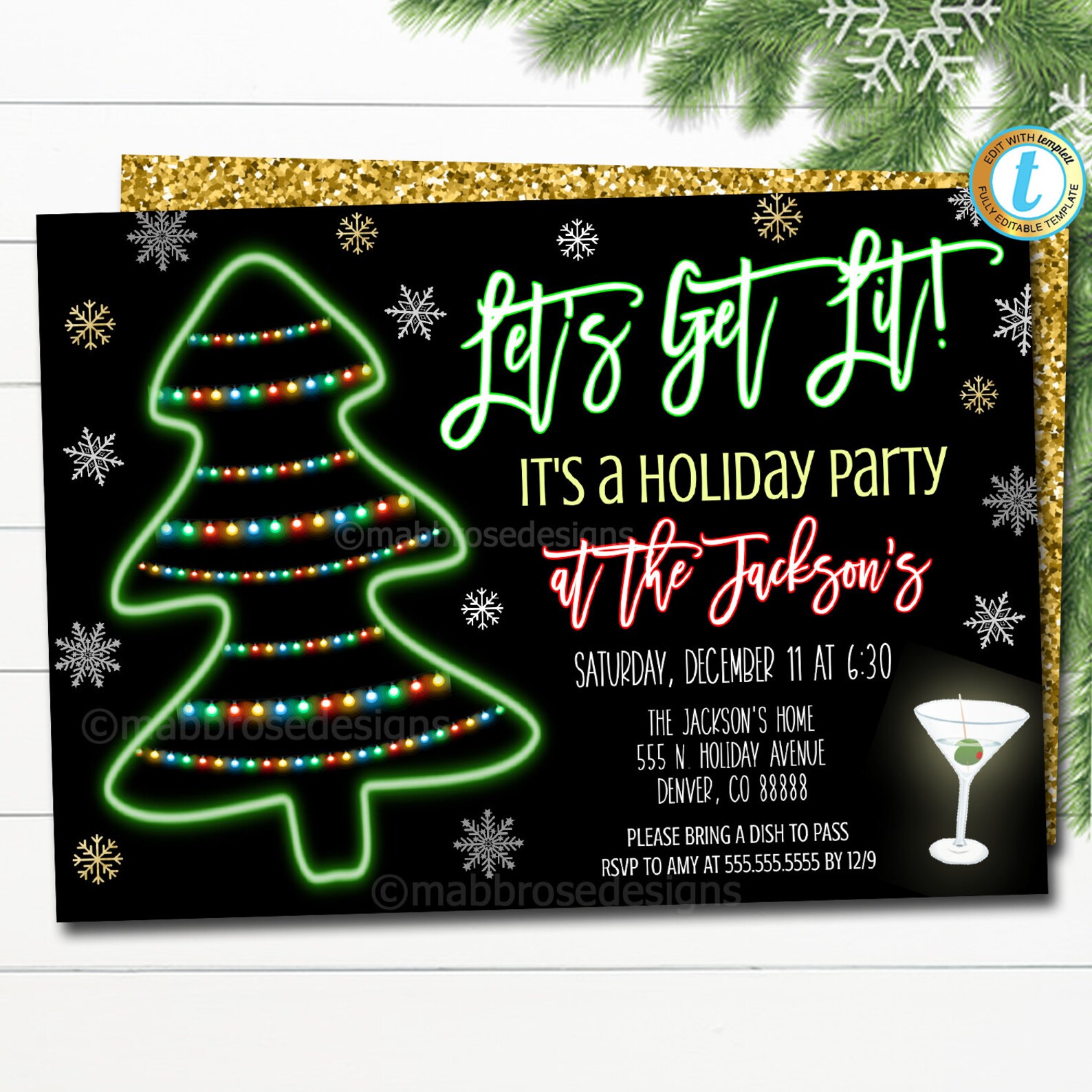 Christmas Party Invitation Funny Digital Template Adult - Etsy
