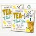 Iced Tea Gift Tags, You're Tea-riffic Appreciation Tag, Classroom ...