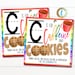 Teacher Gift Tags, C is for Caffeine and Coffee, Teacher Appreciation ...