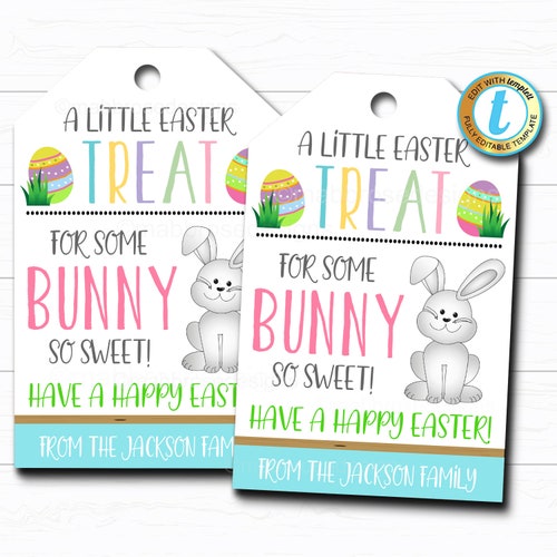 An Easter Treat for Some Bunny Sweet Easter Tag for Cookies - Etsy