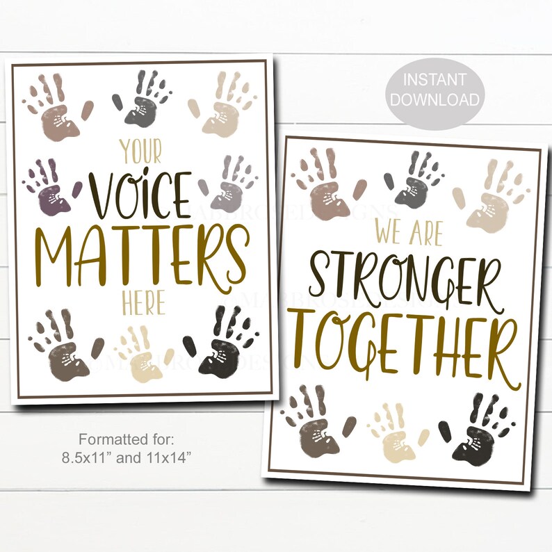 Diversity Posters School Classroom Stronger Together Your - Etsy