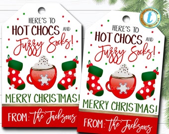 Christmas Sock Gift Tag | Etsy