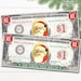 Printable North Pole Santa Money, Play Money, Christmas Dollar Bill ...