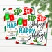 Christmas Soda Gift Tags, Sip Sip Hooray Happy Holiday Staff School ...