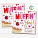 Valentine Muffin Gift Tags, We Would Be Muffin Without You Thank You ...