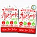 Valentine Applesauce Gift Tags, You're Awesome-sauce, Apple Fruit ...