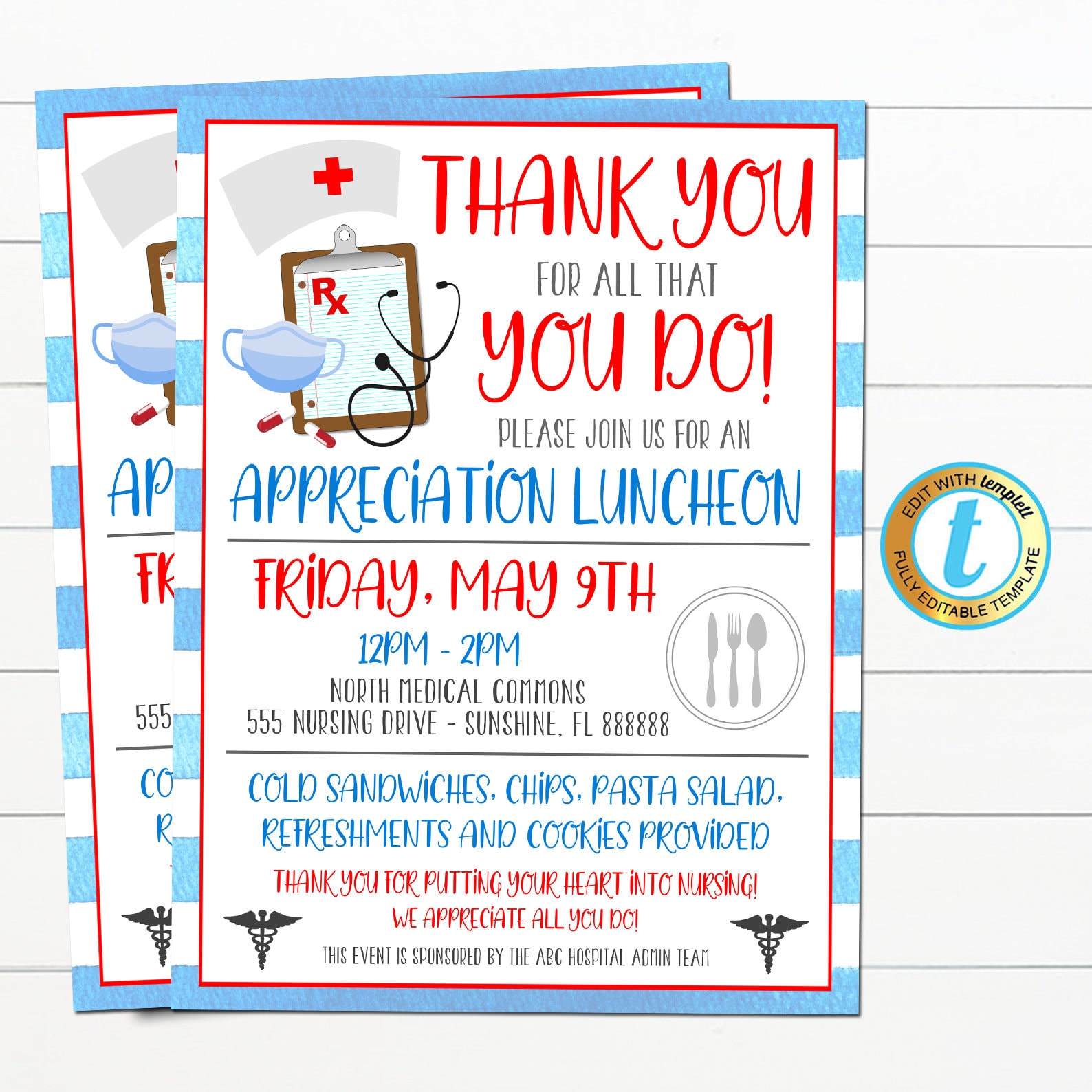 Thank You Lunch Invitation