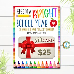 EDITABLE Bright School Year First Day of School Back to School Teacher ...