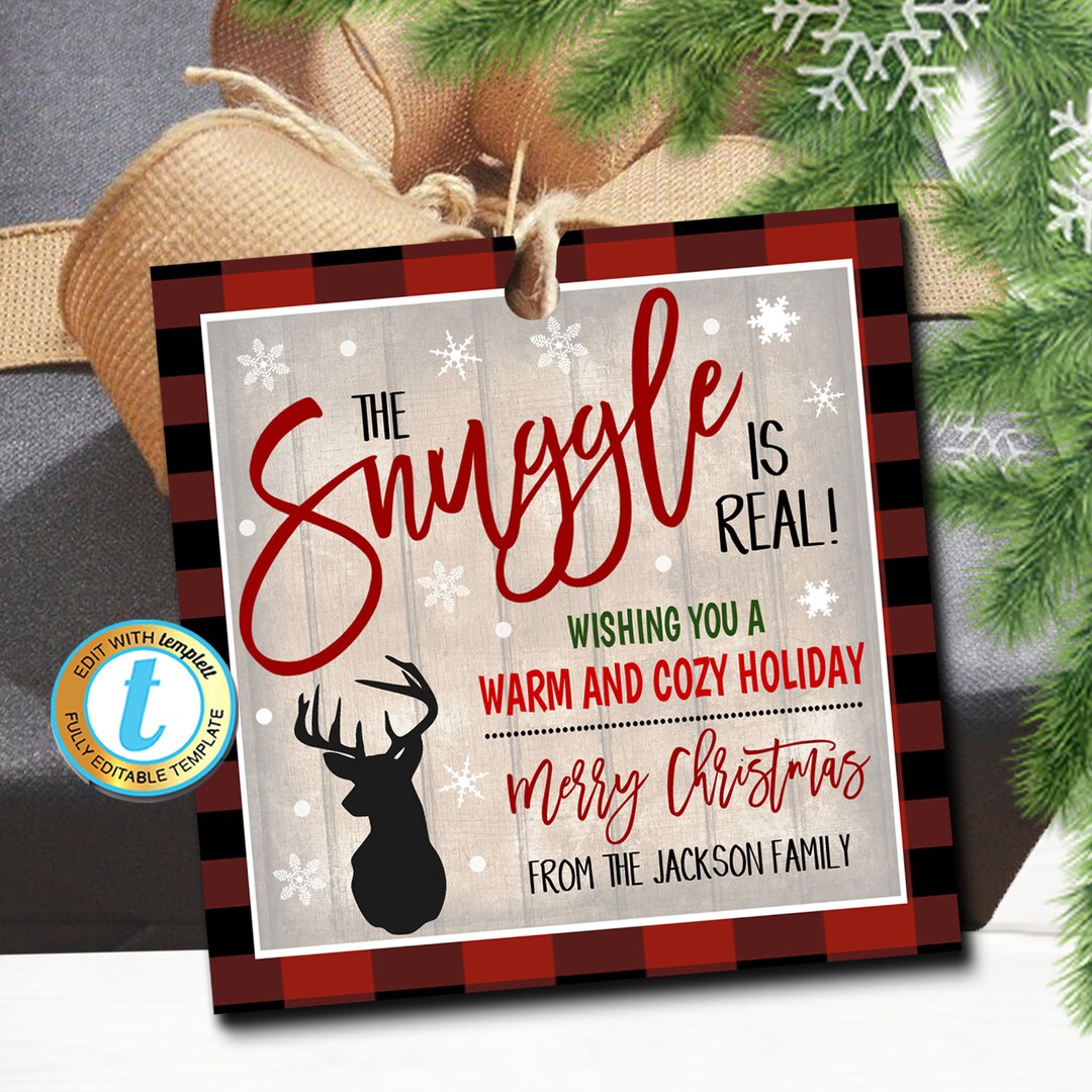 Christmas Gift Tags, the Snuggle is Real, Teacher Staff Employee ...