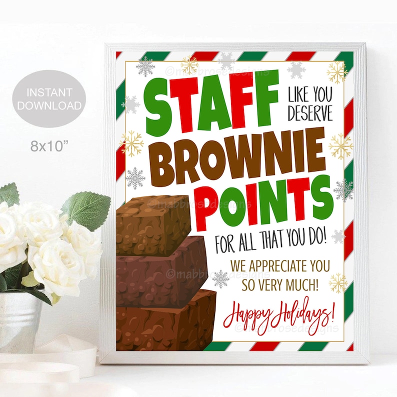 Christmas Employee Appreciation Sign Staff Like You Deserve - Etsy
