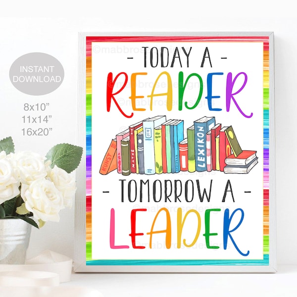 Reading Poster - Etsy