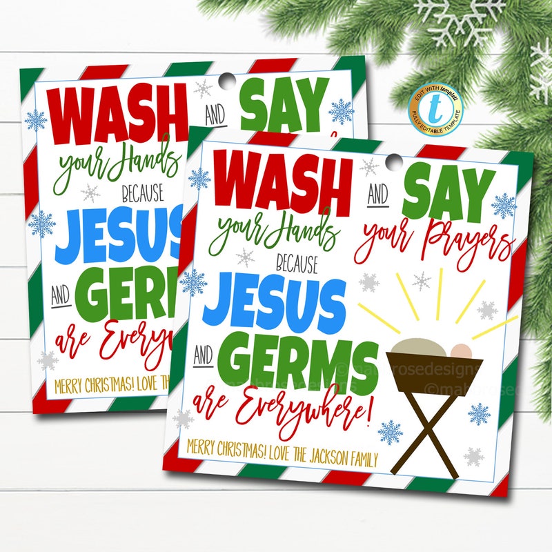 Wash Hands Christmas - Etsy