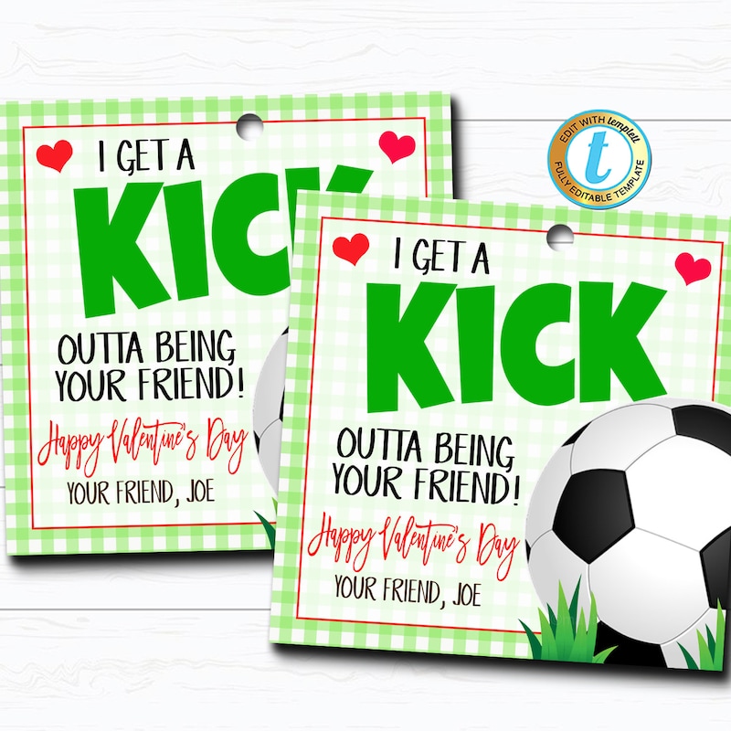 Soccer Valentine - Etsy