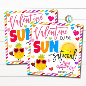 Valentine Gift Tags, Valentine You're Sun-sational! Rainbow Bright ...