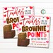 Valentine Teacher Gift Tags, Teachers Deserve Brownie Points, School ...