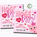 Hogs and Kisses Valentines, Pig Valentine Card, Hugs and Kisses, Gift ...