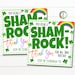St. Patrick's Day Shamrock Gift Tags, You Sham-rock Thank You, Employee ...