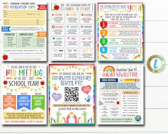 EDITABLE PTO PTA Newsletter Flyer Printable Handout School - Etsy