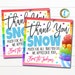 Snowcone Gift Tag, Thanks Snow Much for All You Do, School Pto Pta ...