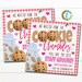 Valentine Cookie Thank You Gift Tags, Appreciation Teacher Staff Nurse ...