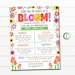 EDITABLE Teacher Appreciation Week Itinerary, Appreciation Bloom Grow ...