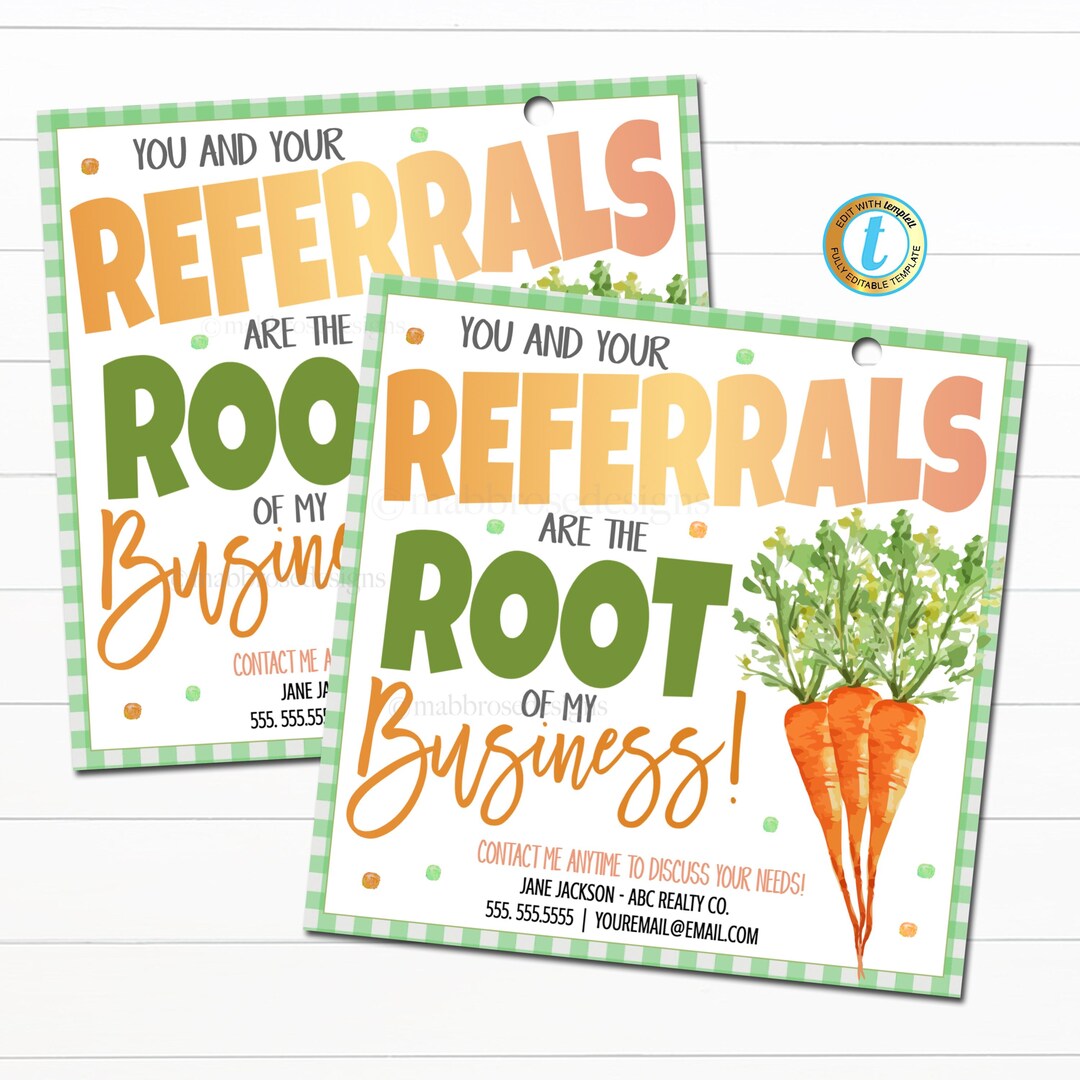 Spring Referral Marketing Gift Tags, Realtor Pop by Tags, You and ...