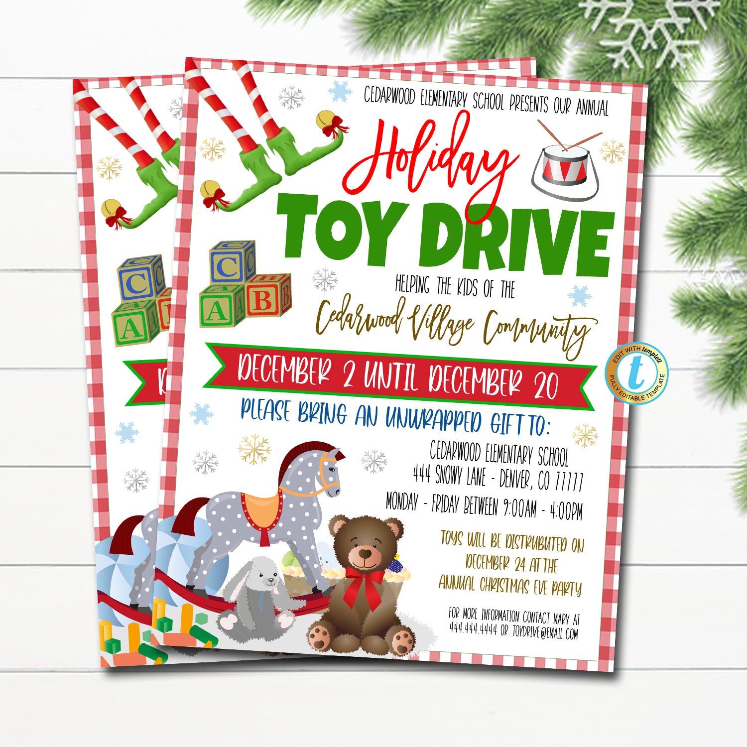 Christmas Toy Drive Logo