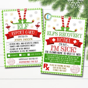 Elf Activity Kit Christmas Printables, Elf Adoption, Goodbye Elf ...