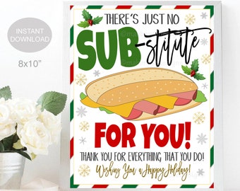 Sub Sandwich Teacher Appreciation - Etsy