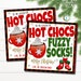 Christmas Gift Tags, Hot Chocs and Fuzzy Socks, Teacher Staff Employee ...