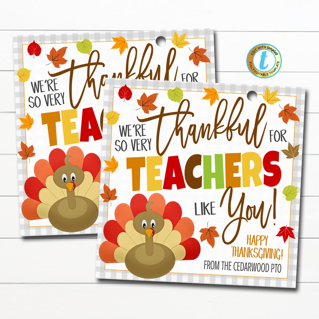 Thank You Gift Tags, Teacher Staff Employee Nurse Volunteer Staff ...