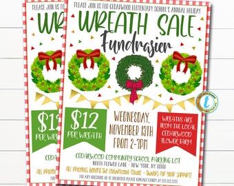 Church Wreath Flyer - Etsy